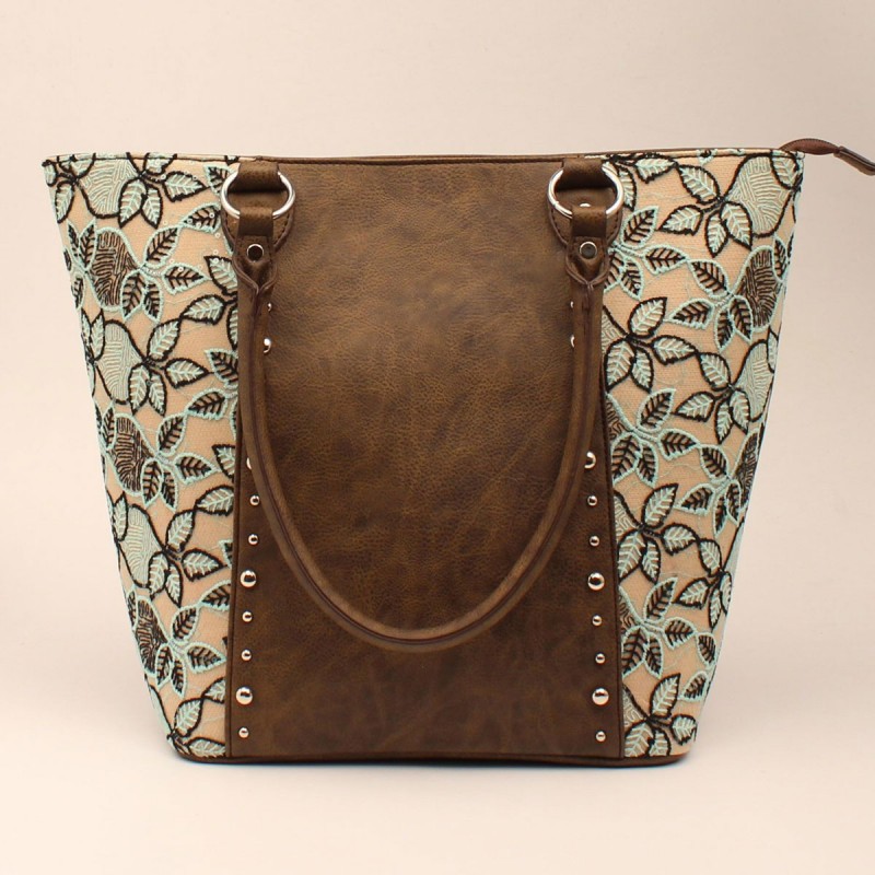Angel Ranch Mint Leaf Lace Tote Bag – Lowry's Western Shop